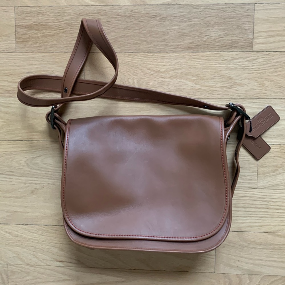 Coach Saddle Bag, Limited Edition;Brown With Orange I… - Gem